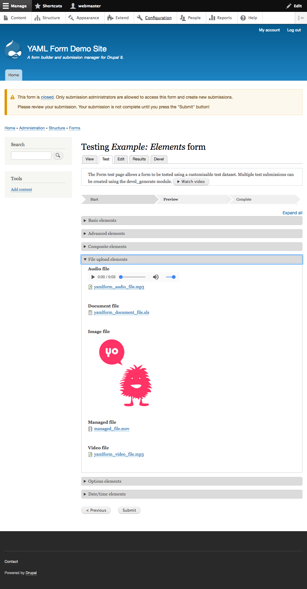 Provide dedicated video, audio, and image file upload with media capture. [#2823627] | Drupal.org